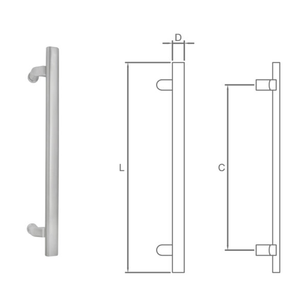 Pull Handles & Flush Pull Handles – Ironmongery Warehouse Africa