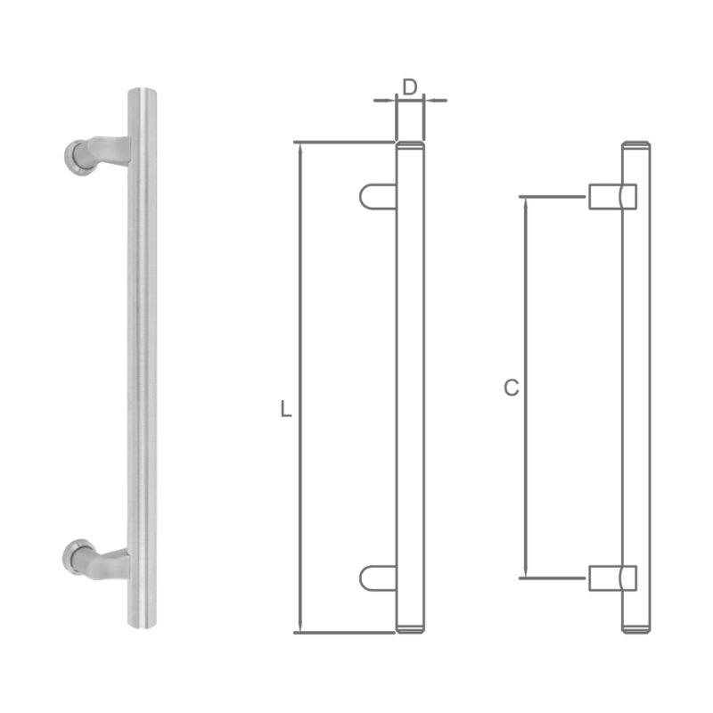 Pull Handles & Flush Pull Handles – Ironmongery Warehouse Africa