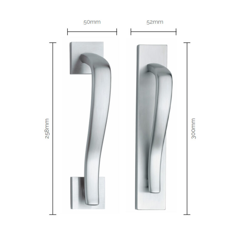 Open – Linea Calì Pull Door Handle – Ironmongery Warehouse Africa